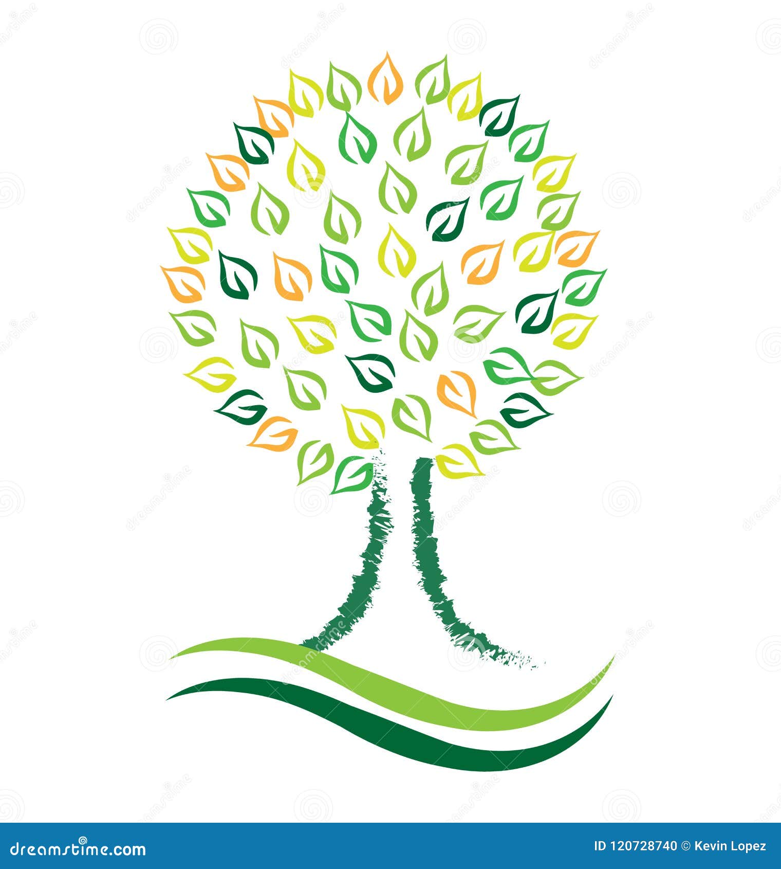 Environmental Tree Art Vector Design Stock Vector - Illustration of ...