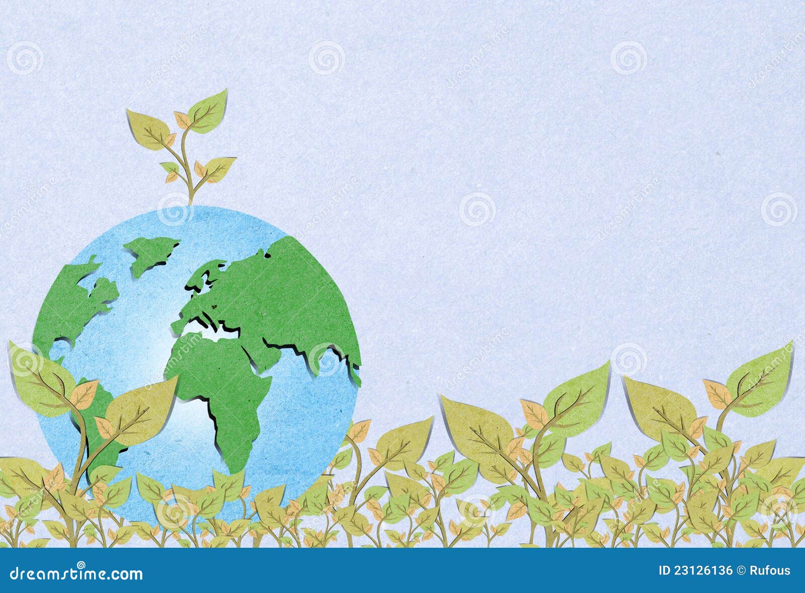 Environmental Tree Forming the World Globe Stock Illustration ...