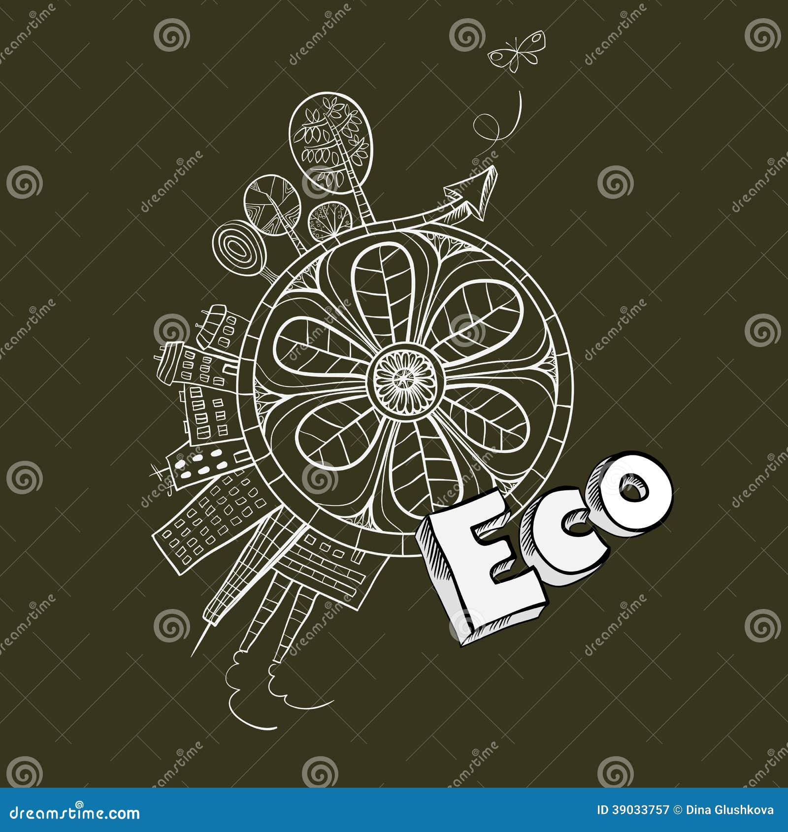 Environmental trends stock vector. Illustration of grass - 39033757