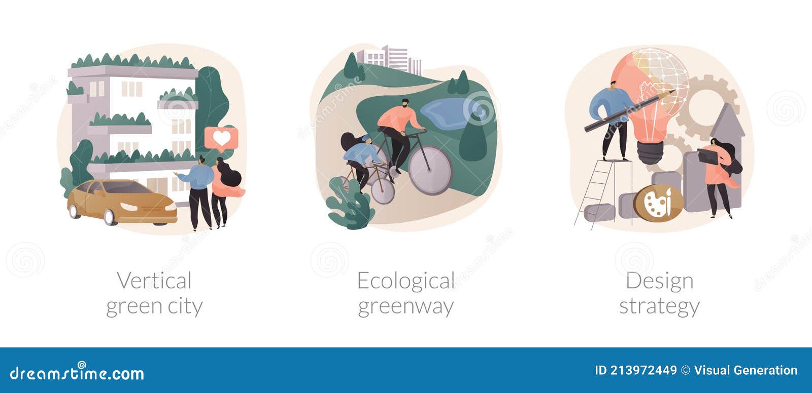 Environmental Urban Solutions Abstract Concept Vector Illustrations ...