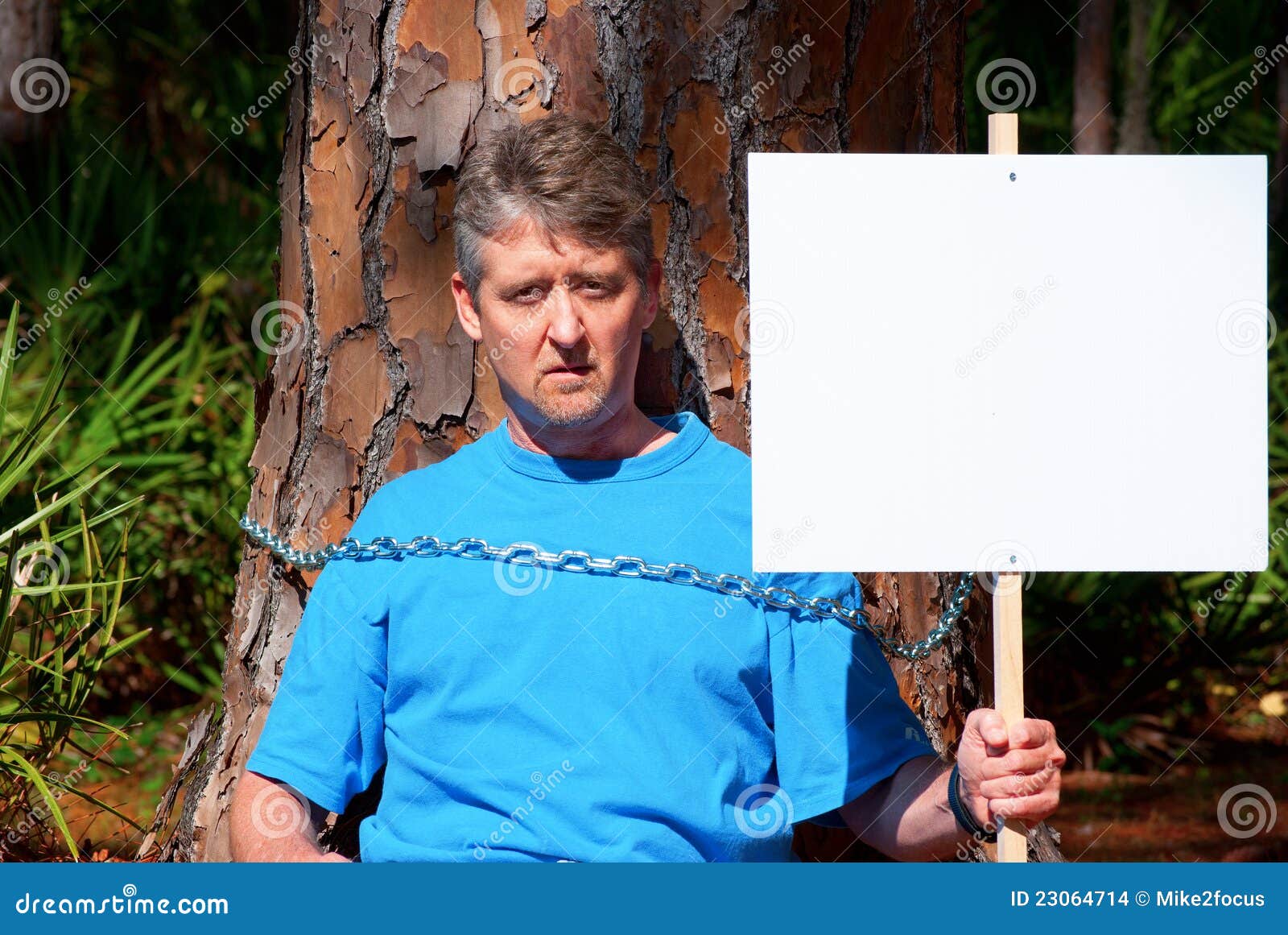 Environmentalist Protesting Deforestation Stock Photo - Image of ...