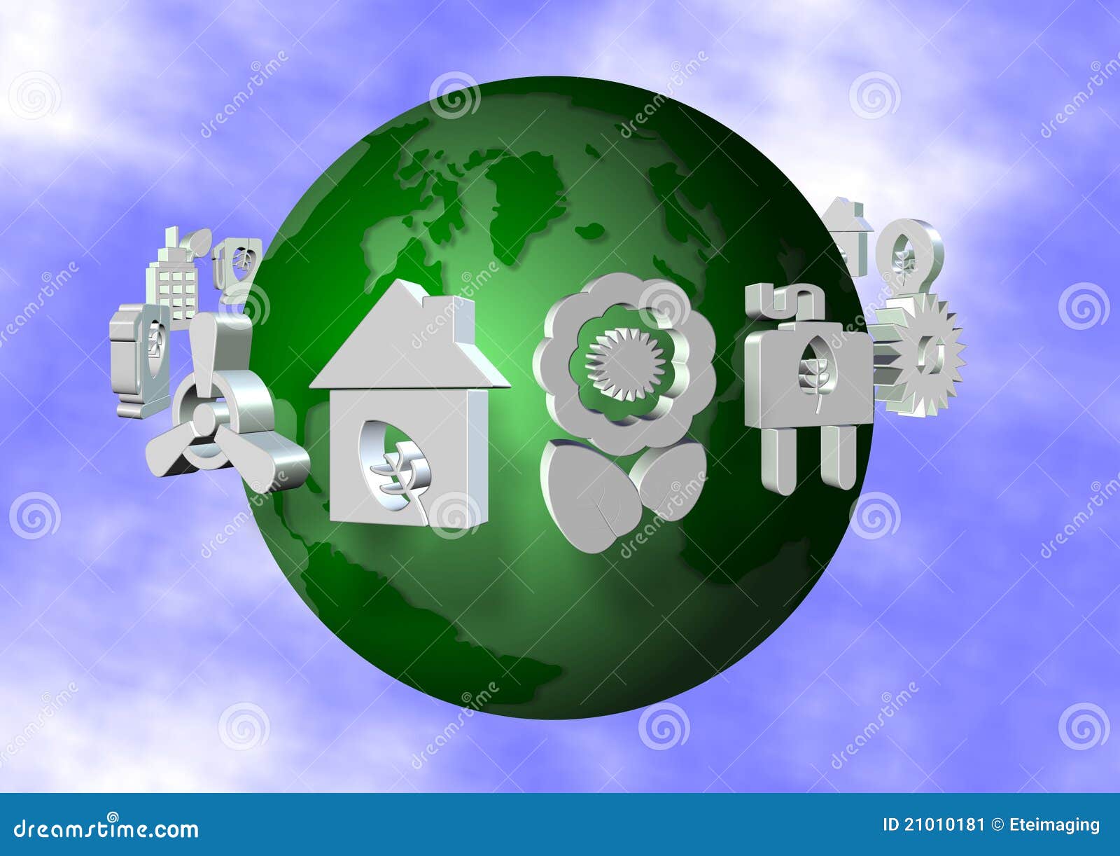 Environmentally Friendly Earth Stock Illustration - Illustration of ...