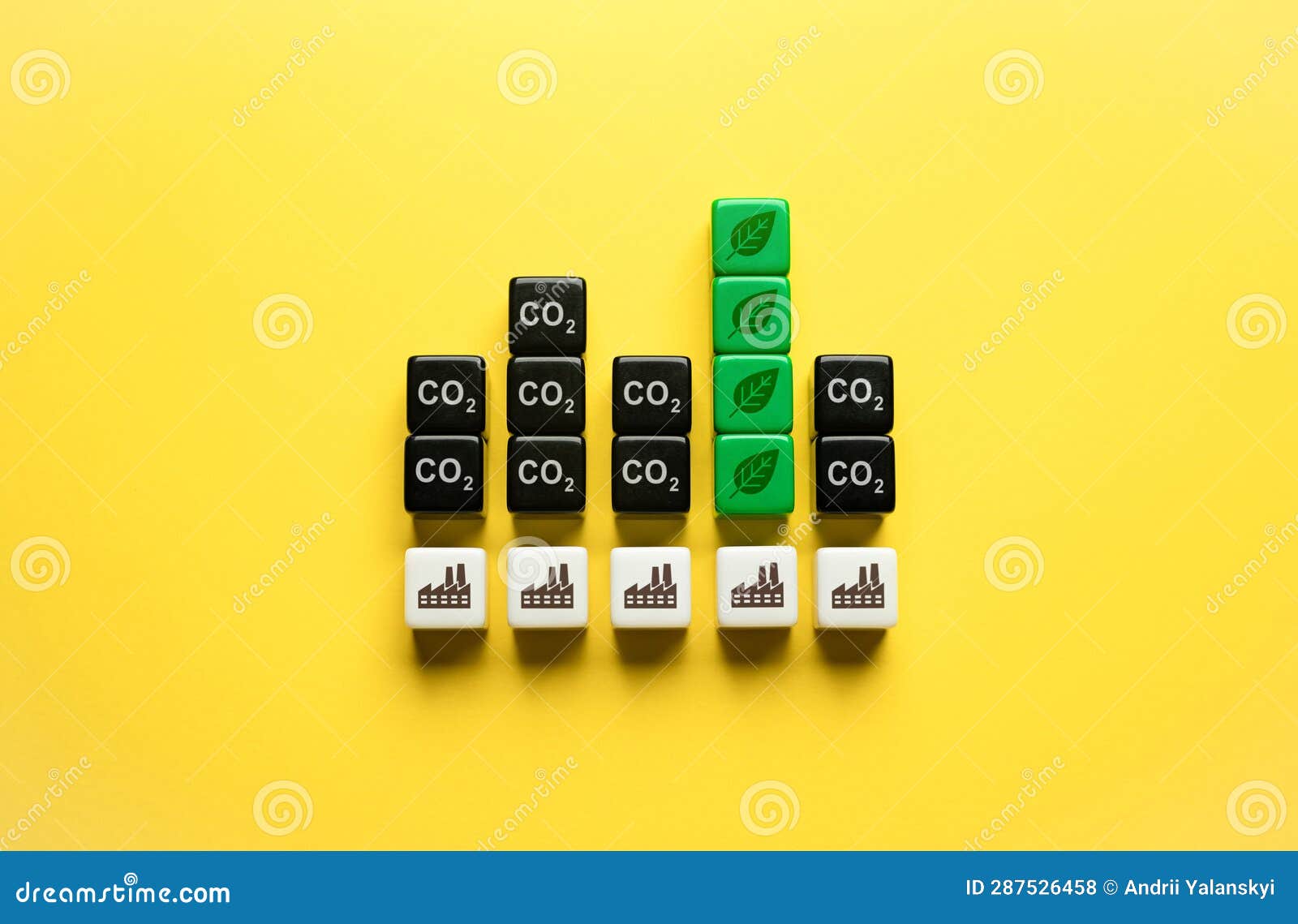 Environmentally Friendly Industrial Plant. Decarbonization Stock Photo ...