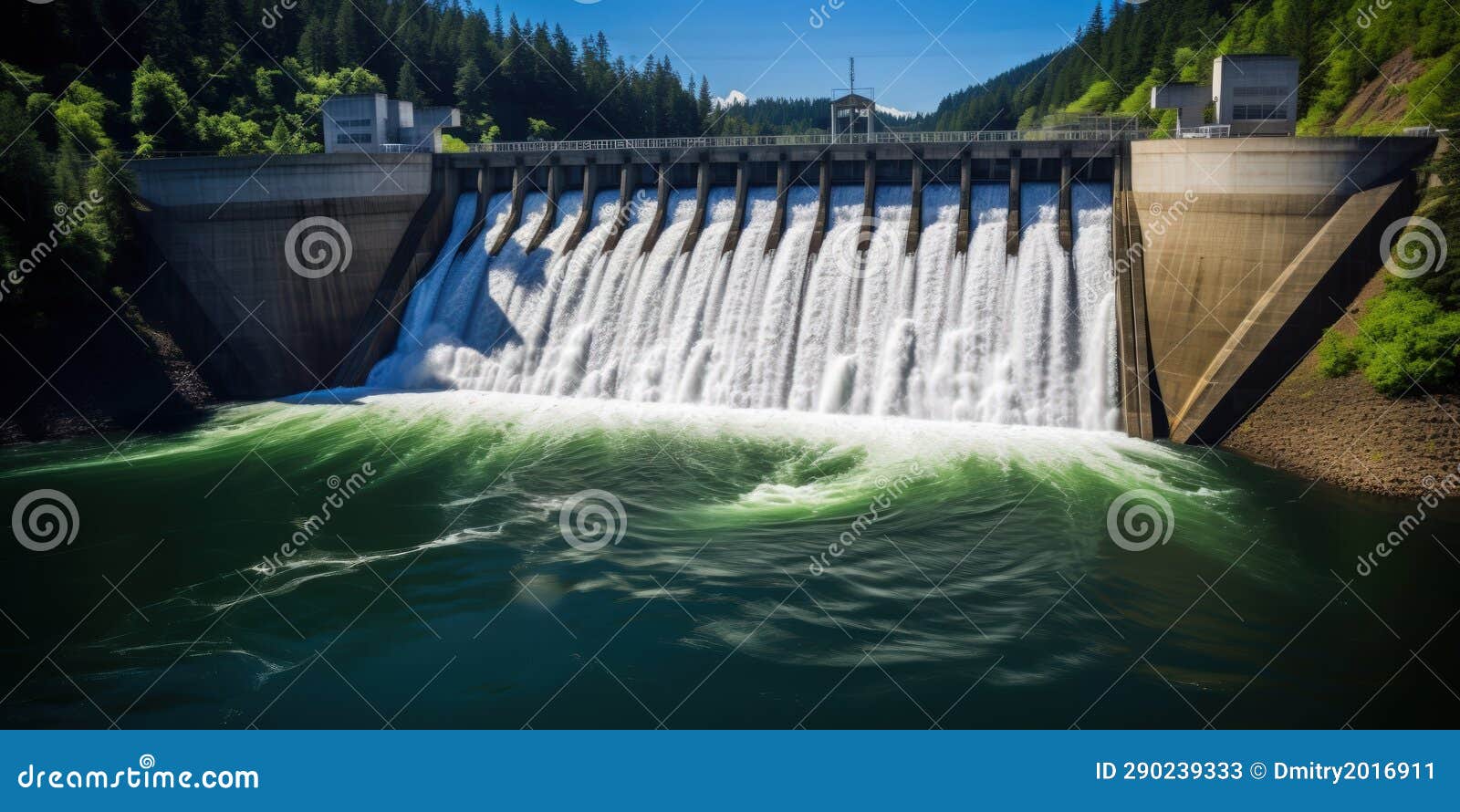 A Stable Source of Energy is a Hydroelectric Power Station. Stock Image ...