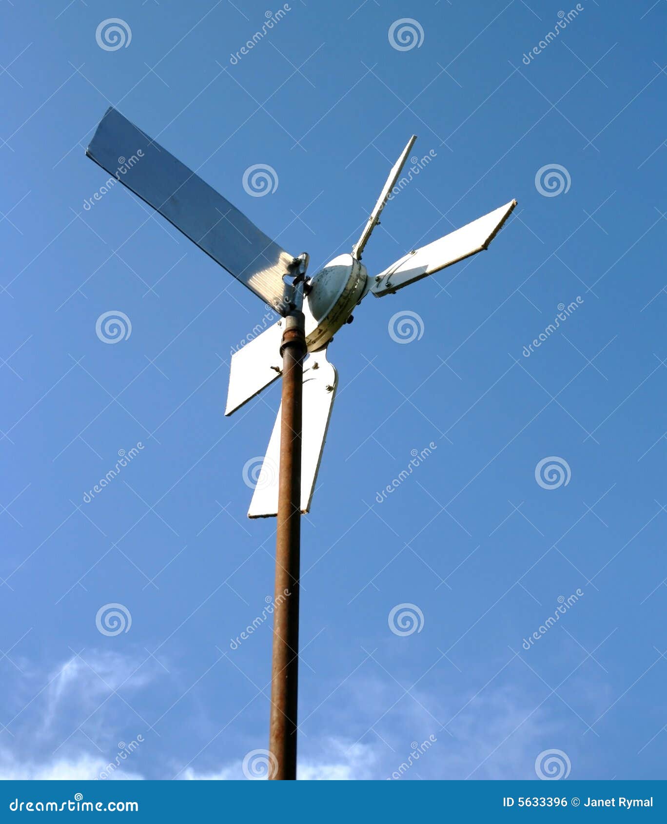 Environmentally Friendly Recycled Windmill Stock Photo - Image of ...