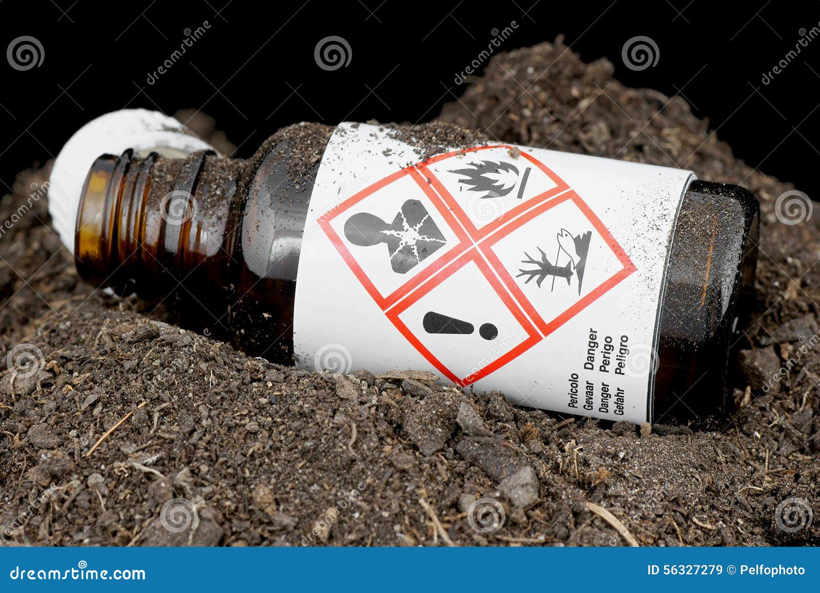 Environmentally Hazardous Waste. Stock Image - Image of bottle ...