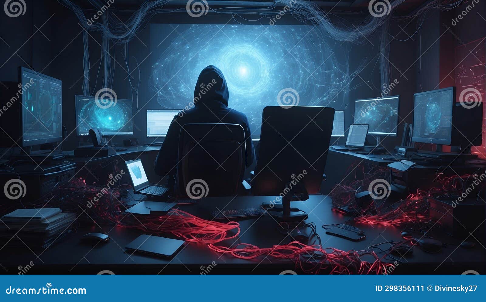 Digital Intrusion In Home Office: Ghostly Hacker Stealing Corporate ...