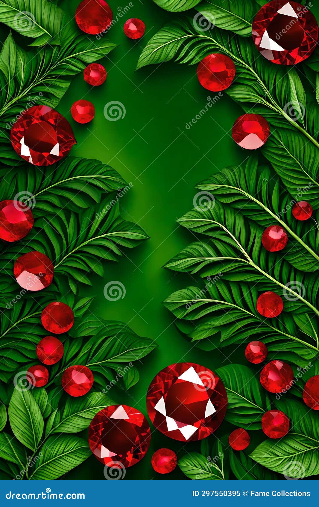 An Image Featuring a Radiant Red Ruby Gem Delicately Placed on a ...