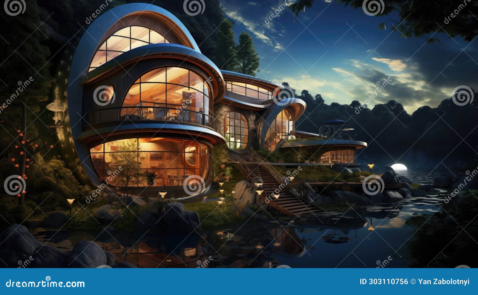 Envisioning the Perfect Dream Home Stock Illustration - Illustration of ...
