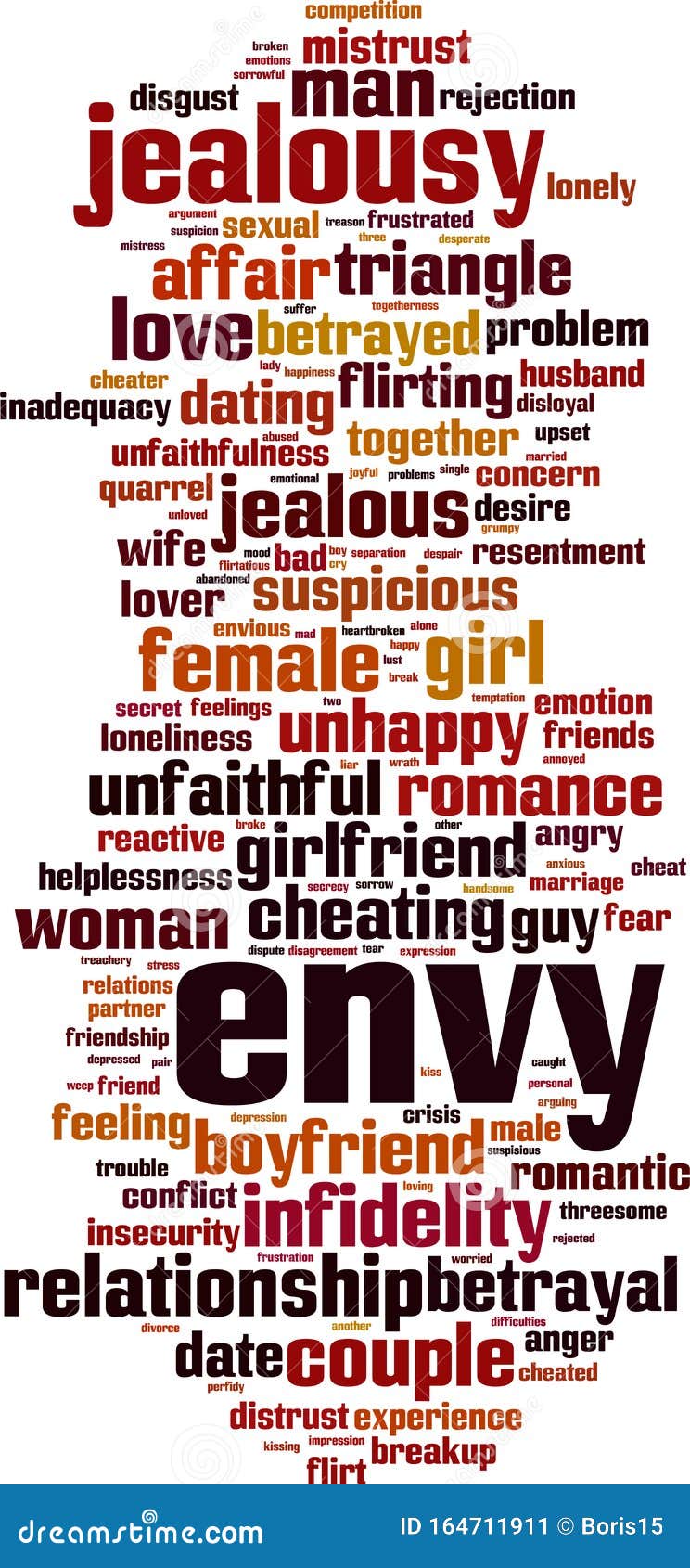 Envy word cloud stock vector. Illustration of envious - 164711911