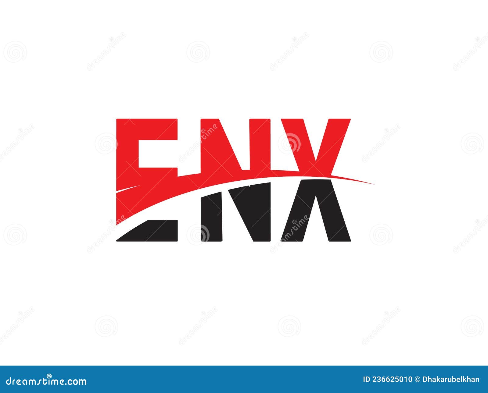 ENX Letter Initial Logo Design Vector Illustration Stock Vector ...