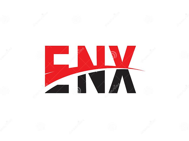 ENX Letter Initial Logo Design Vector Illustration Stock Vector ...