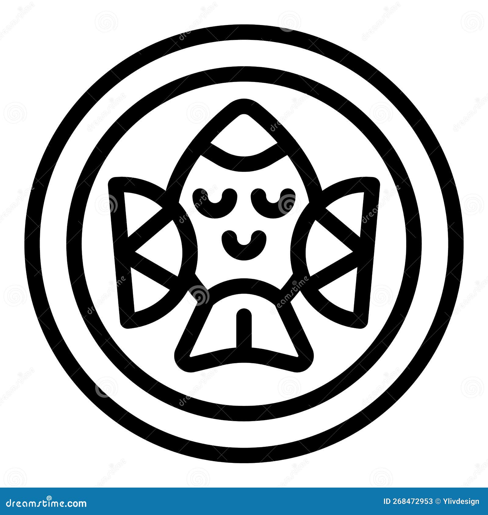 Enzymes Atom Icon Outline Vector. Chain Structure Stock Vector ...