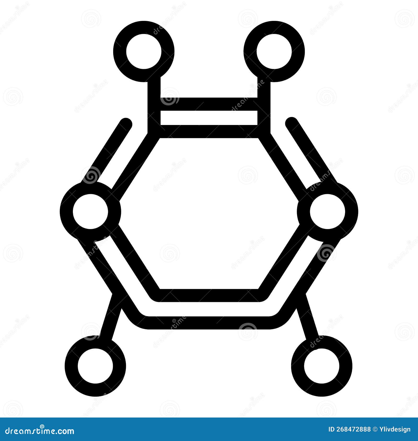 Enzymes Formula Icon Outline Vector. Amino Peptide Stock Vector ...