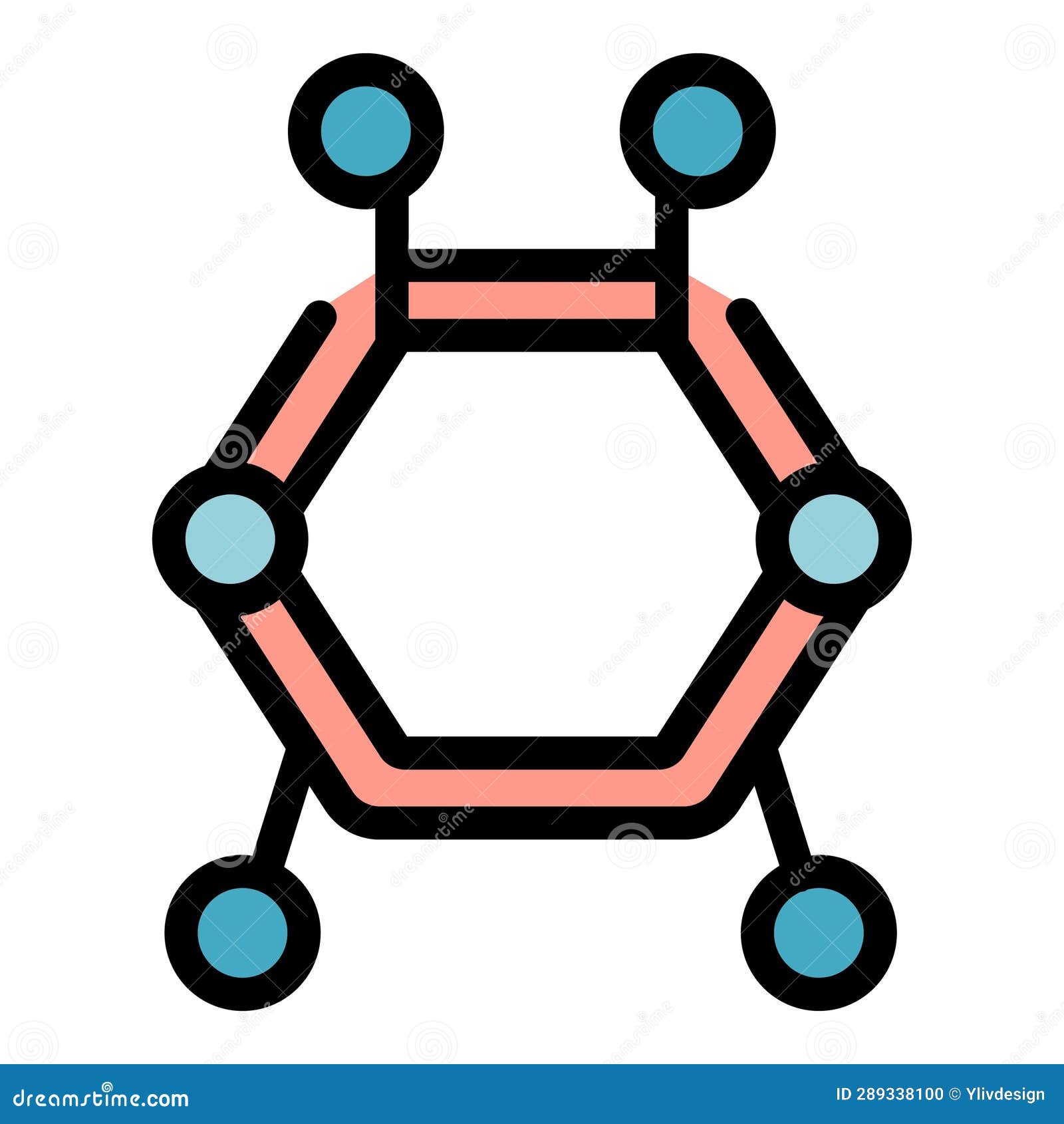 Enzymes Formula Icon Vector Flat Stock Vector - Illustration of ...