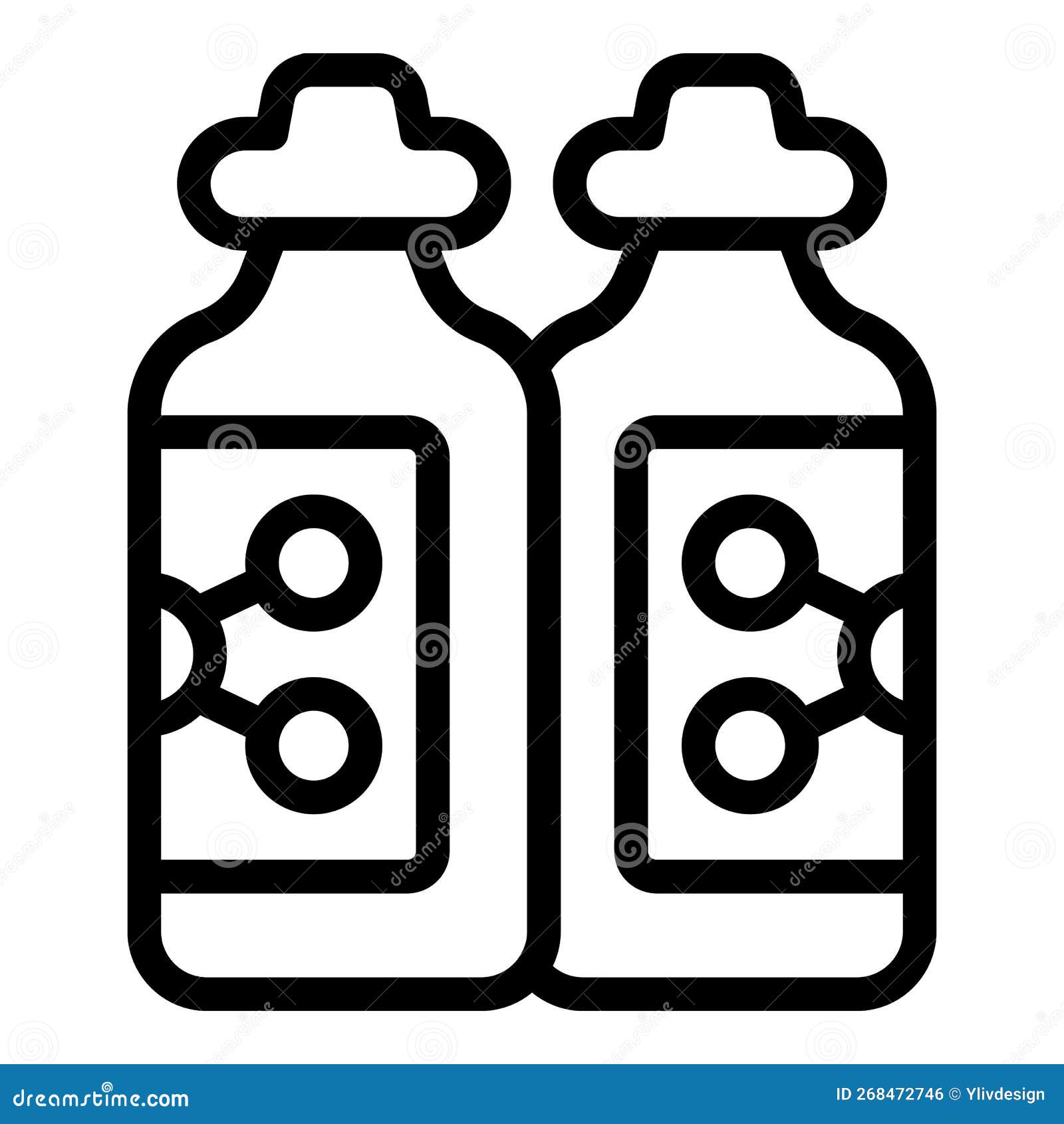 Enzymes Icon Outline Vector. Amino Protein Stock Illustration ...