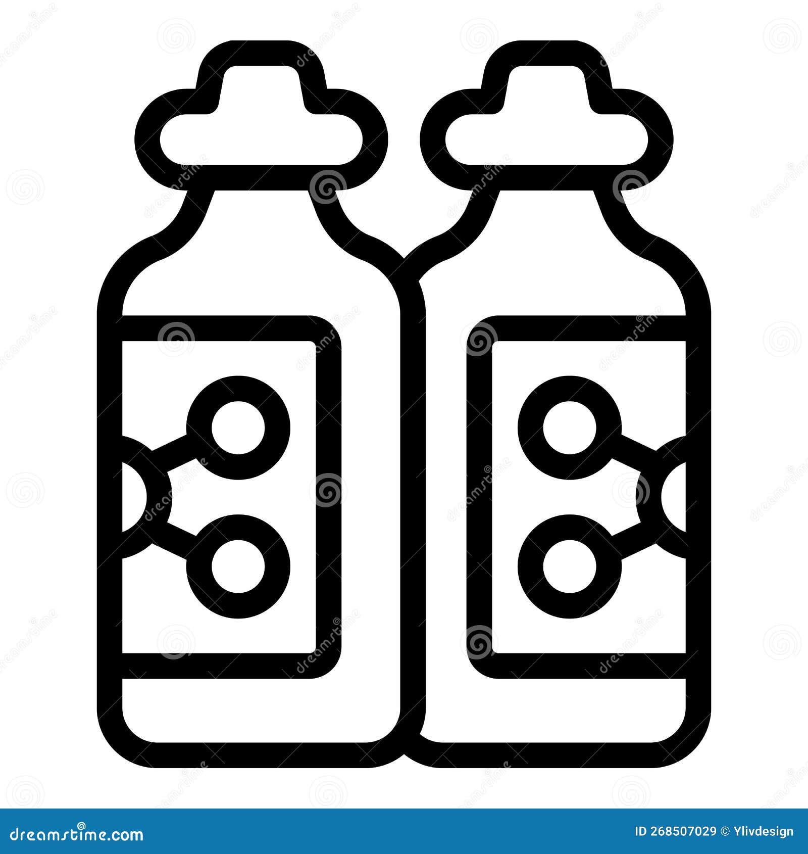 Enzymes Icon Outline Vector. Amino Protein Stock Vector - Illustration ...