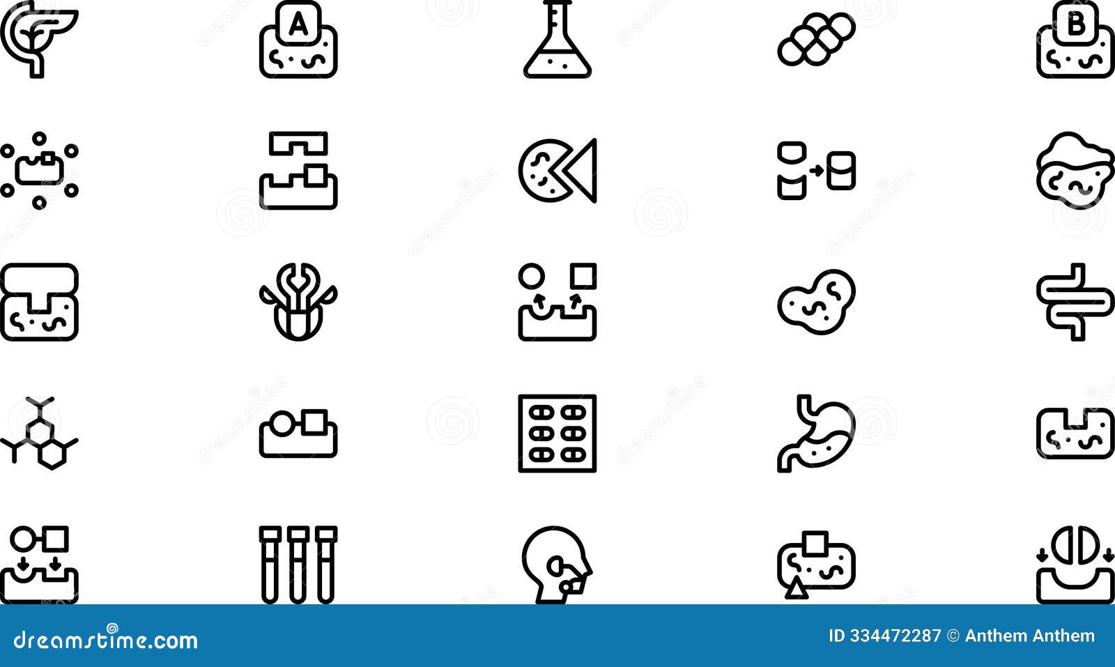 Enzymes Icons High-Quality Vector Icons Collection With Editable Stroke ...