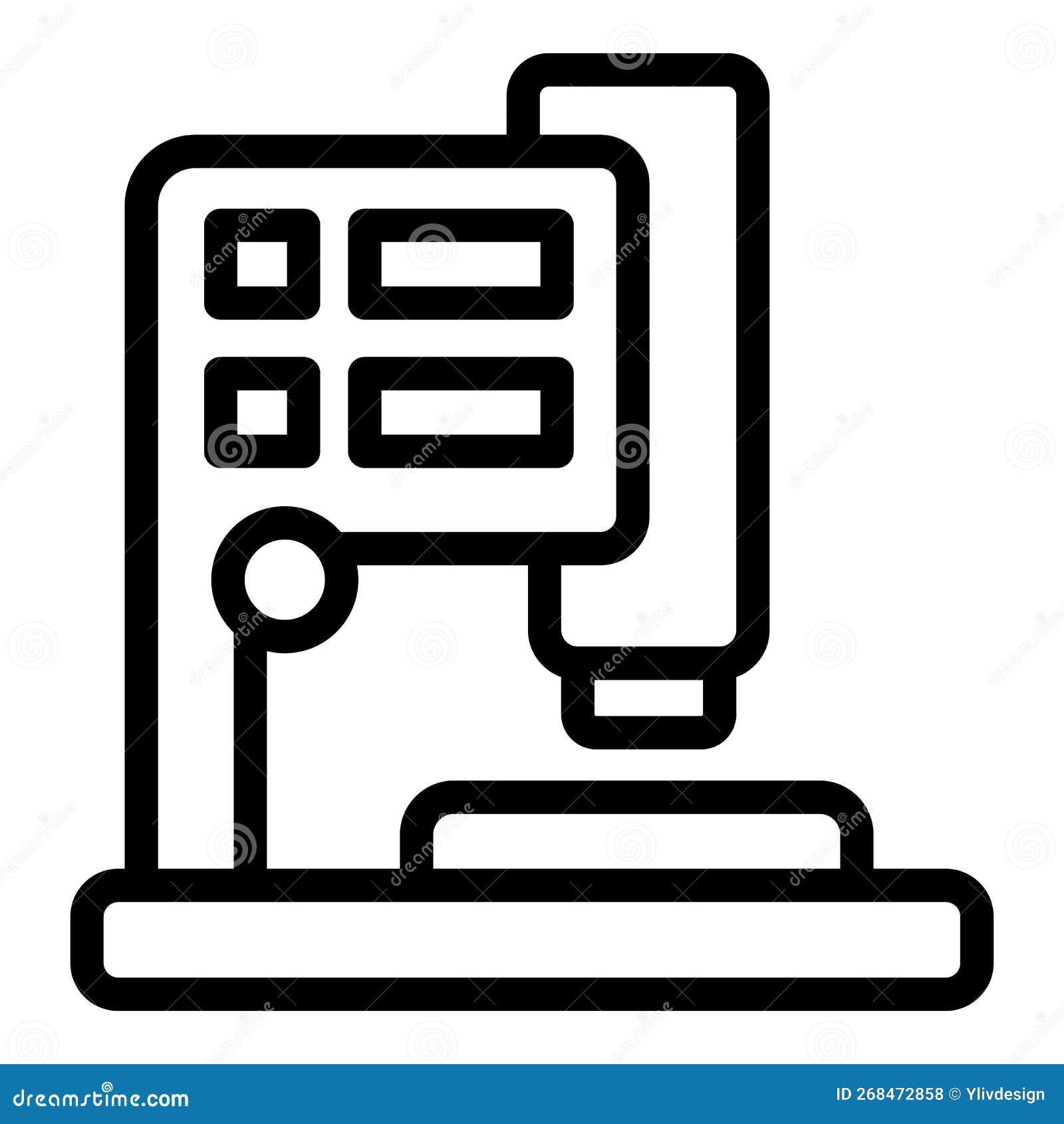 Compound Microscope Cartoon Vector | CartoonDealer.com #23417211