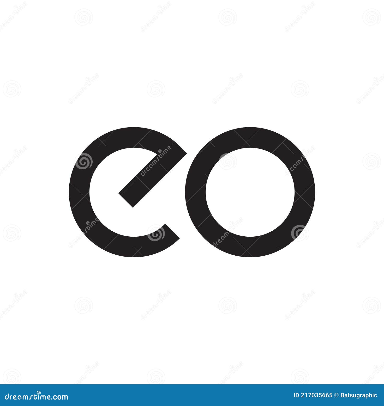Eo Initial Letter Vector Logo Stock Vector - Illustration of modern ...