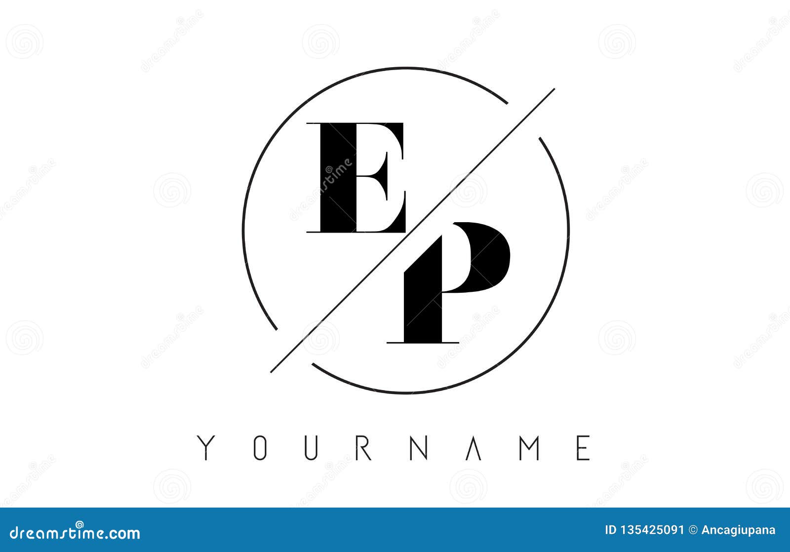 EO Letter Logo with Cutted and Intersected Design Stock Vector ...