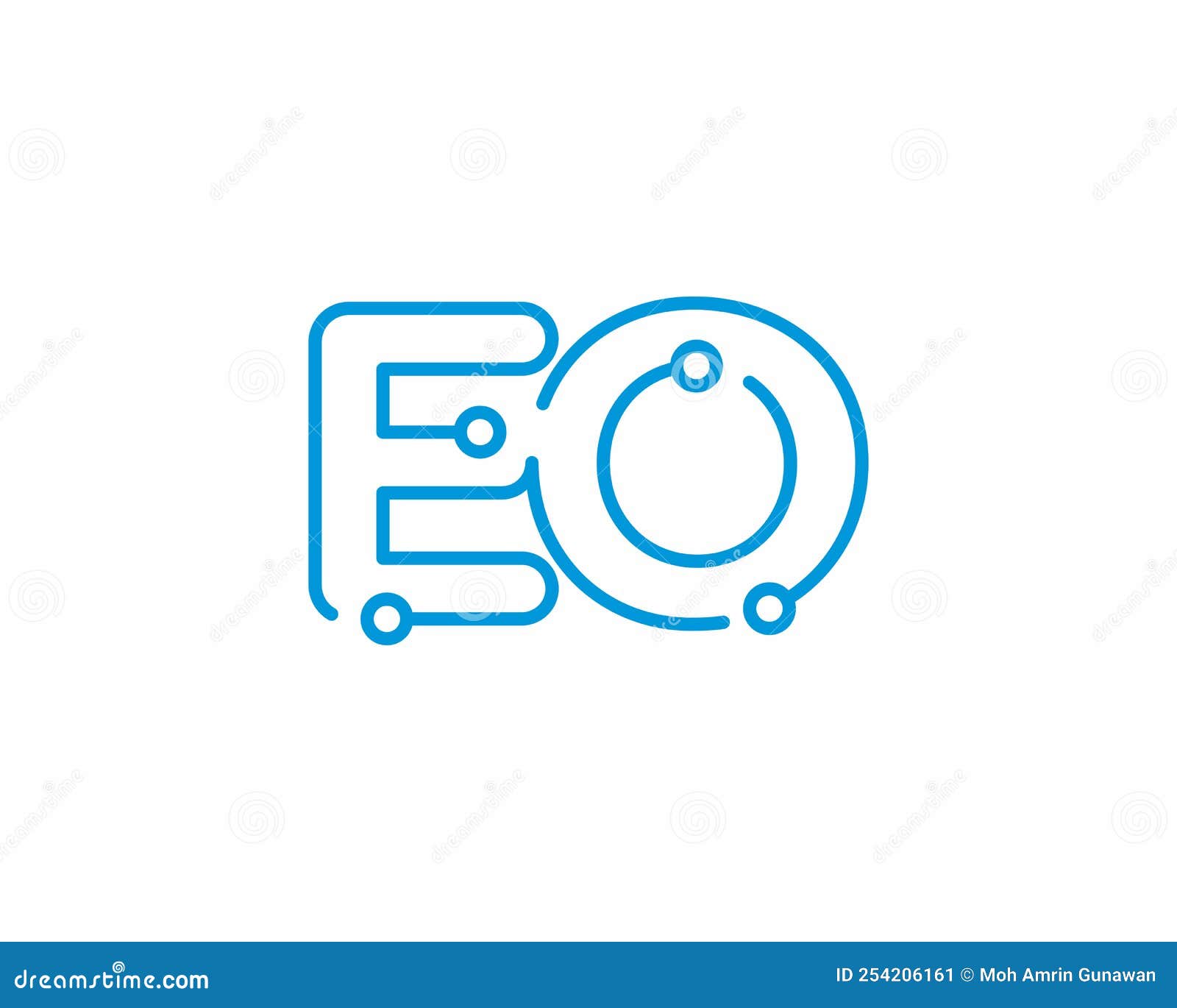 EO Letters, Electronic Circuit, Technology Logo Design Vector 001 Stock ...