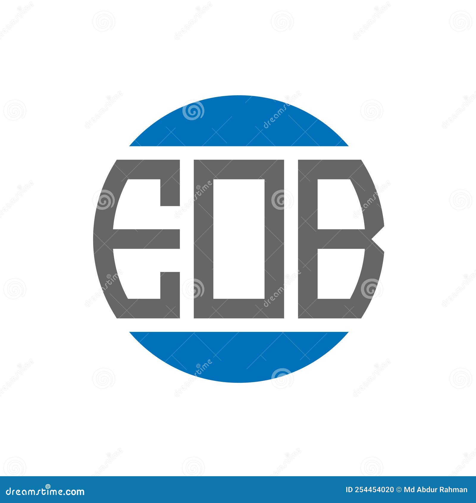 EOB Letter Logo Design on White Background. EOB Creative Initials ...