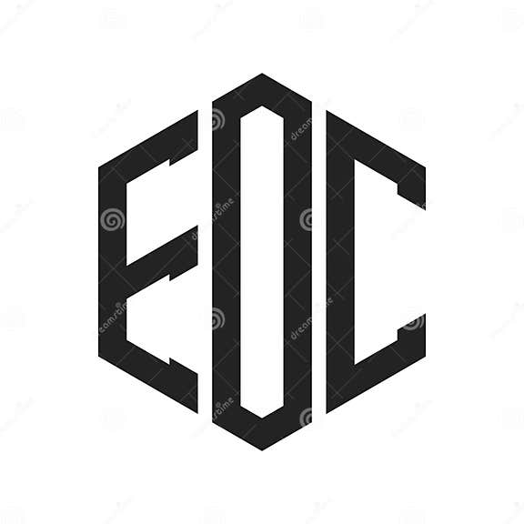 EOC Logo Design. Initial Letter EOC Monogram Logo Using Hexagon Shape ...