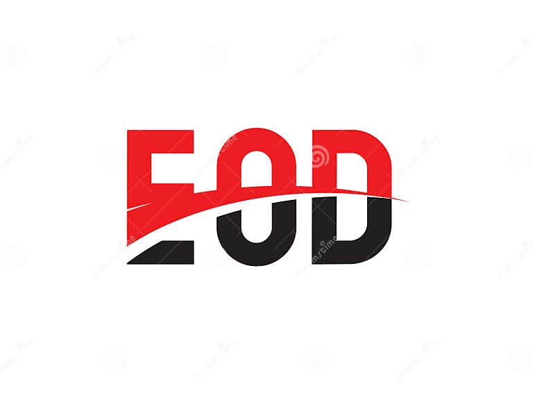 EOD Letter Initial Logo Design Vector Illustration Stock Vector ...