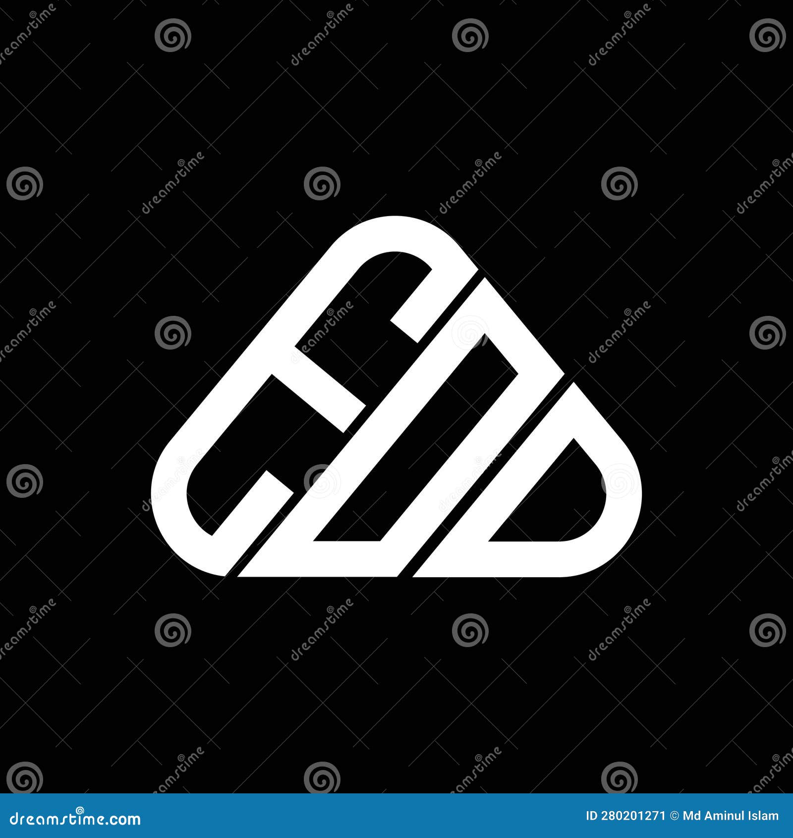 EOD Letter Logo Creative Design with Vector Graphic, EOD Simple and ...