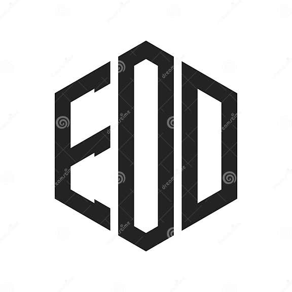 EOD Logo Design. Initial Letter EOD Monogram Logo Using Hexagon Shape ...