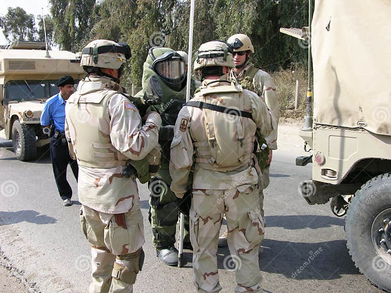 EOD Team, Baghdad editorial image. Image of freedom, officer - 13101975