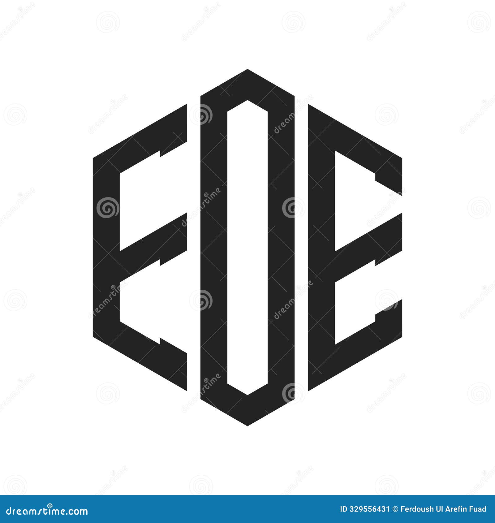 EOE Logo Design. Initial Letter EOE Monogram Logo Using Hexagon Shape ...