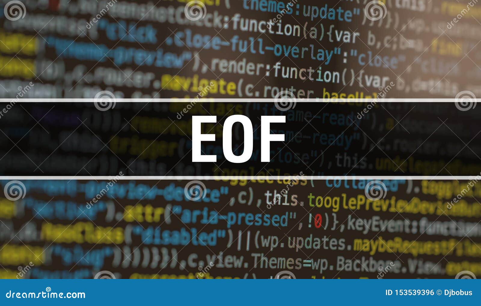 Eof With Abstract Technology Binary Code Backgrounddigital Binary Data And Secure Data Concept