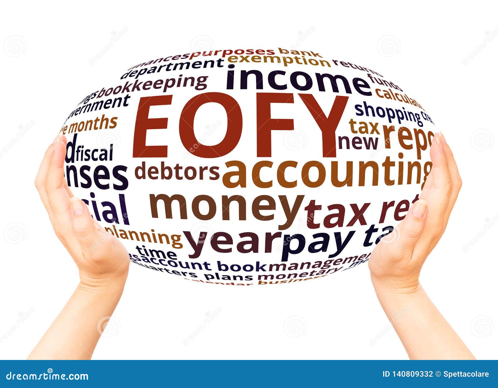 EOFY - End Of Financial Year Hand Writing Royalty-Free Stock Image ...