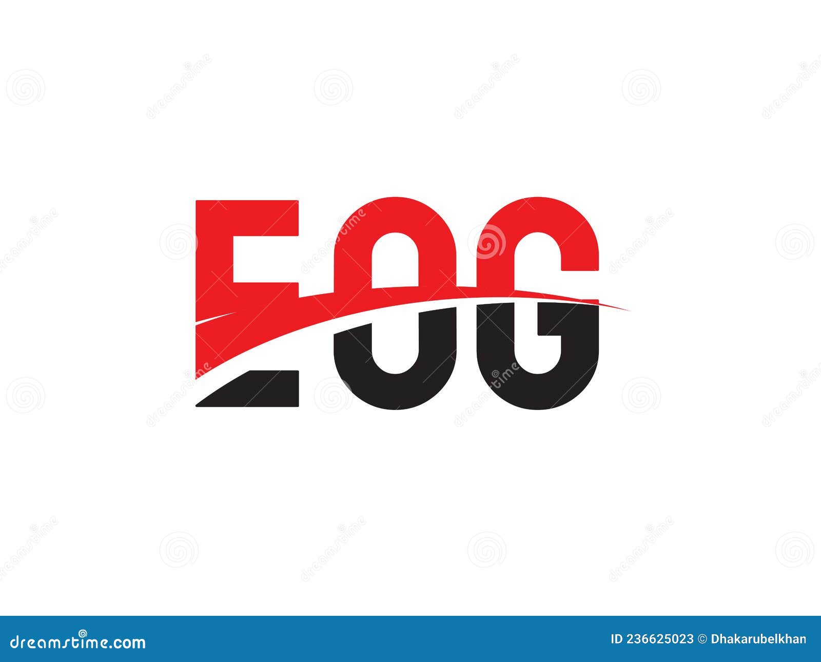 EOG Letter Initial Logo Design Vector Illustration Stock Vector ...