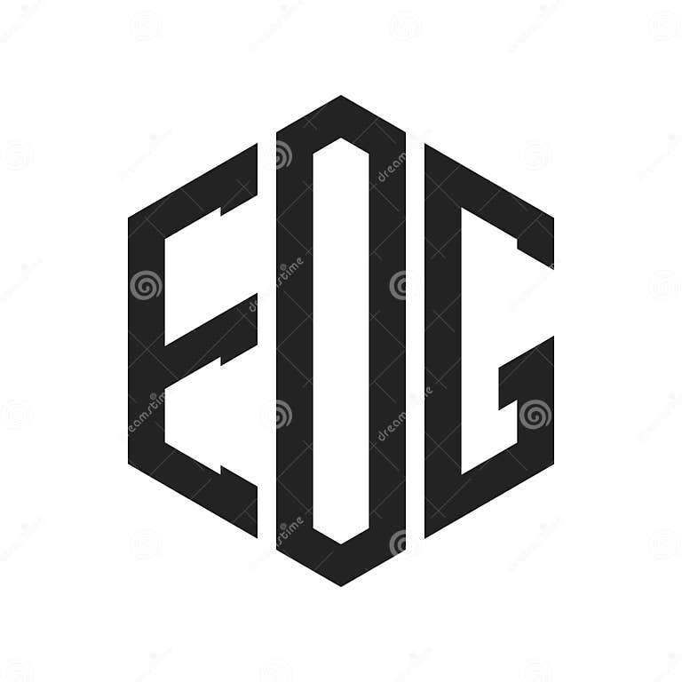 EOG Logo Design. Initial Letter EOG Monogram Logo Using Hexagon Shape ...