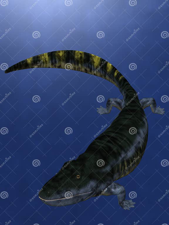 Eogyrinus Attheyi - 3D Dinosaur Stock Illustration - Illustration of ...