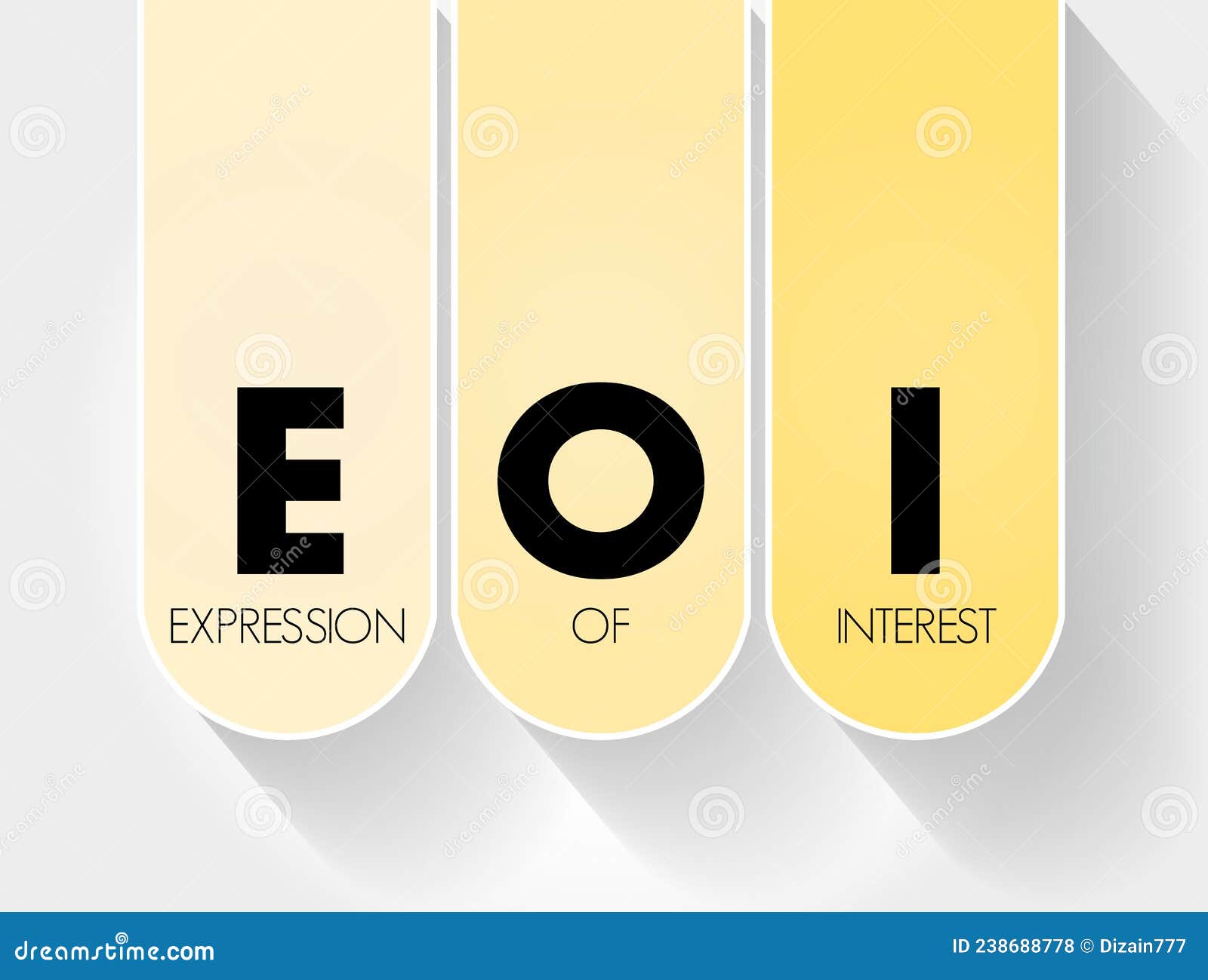 EOI - Expression of Interest Acronym, Business Concept Background Stock ...