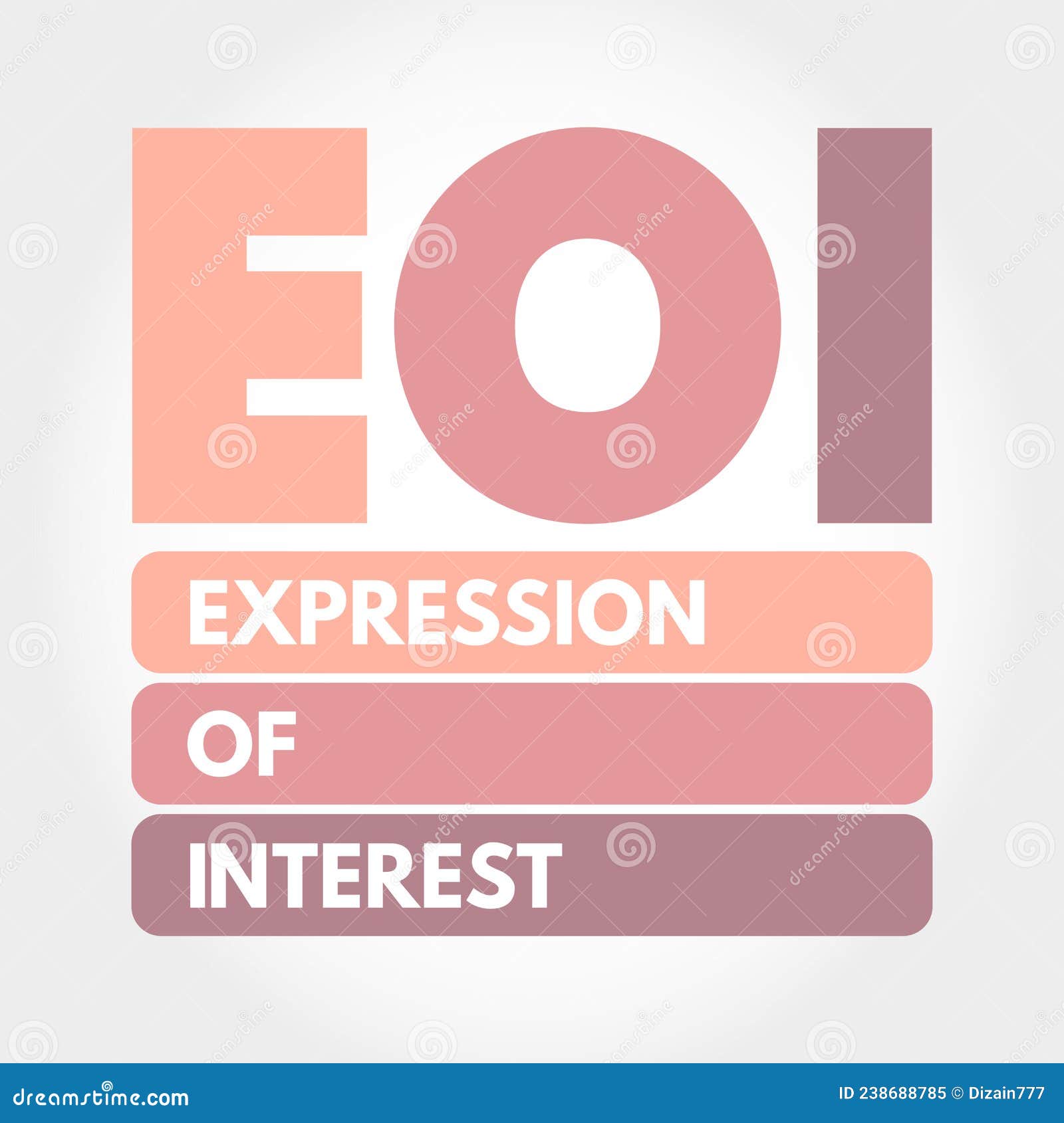 EOI - Expression of Interest Acronym, Business Concept Background Stock ...