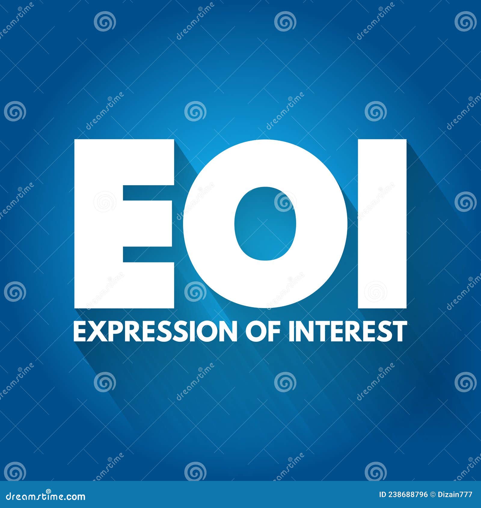 EOI - Expression of Interest Acronym, Business Concept Background Stock ...