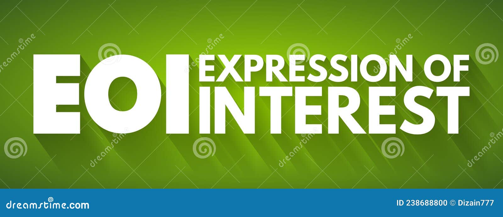 EOI - Expression of Interest Acronym, Business Concept Background Stock ...