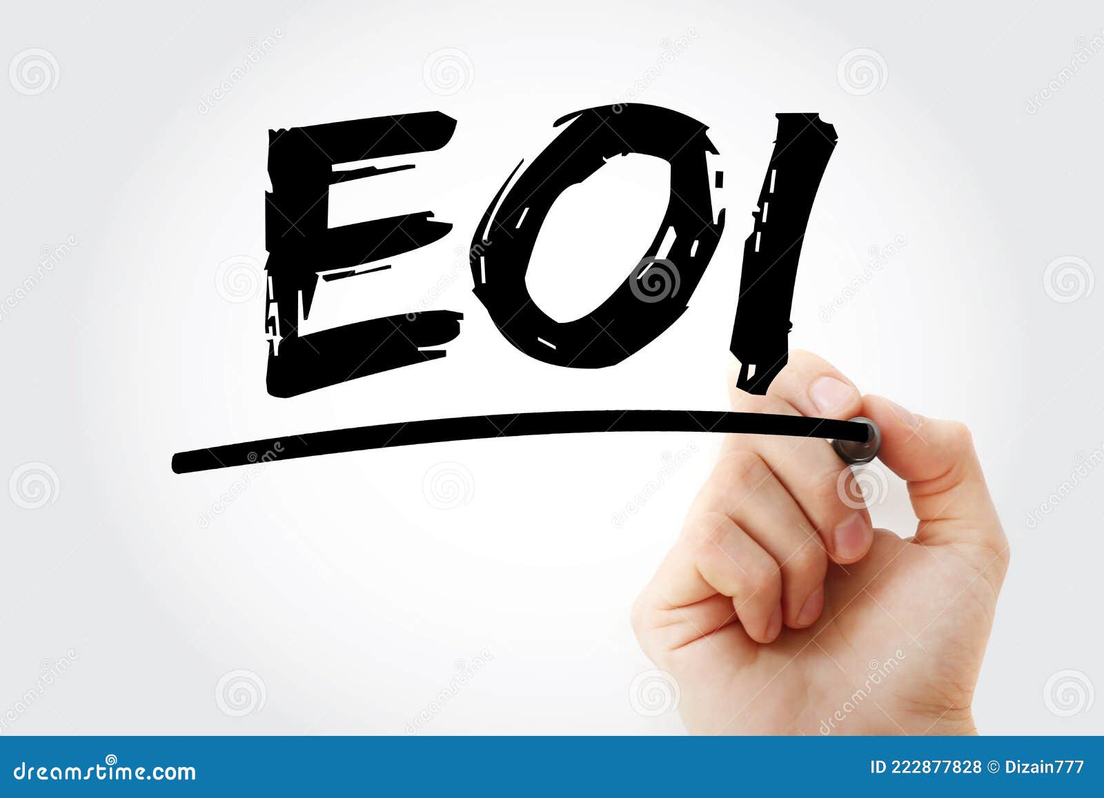 EOI - Expression of Interest Acronym with Marker, Business Concept ...