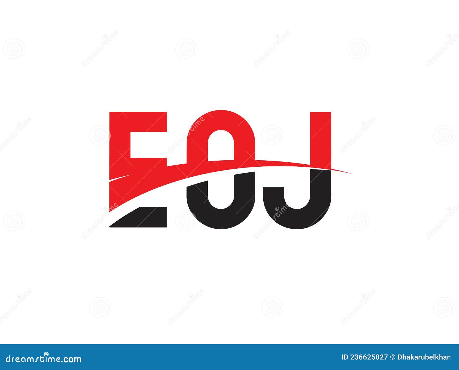 EOJ Letter Initial Logo Design Vector Illustration Stock Vector ...
