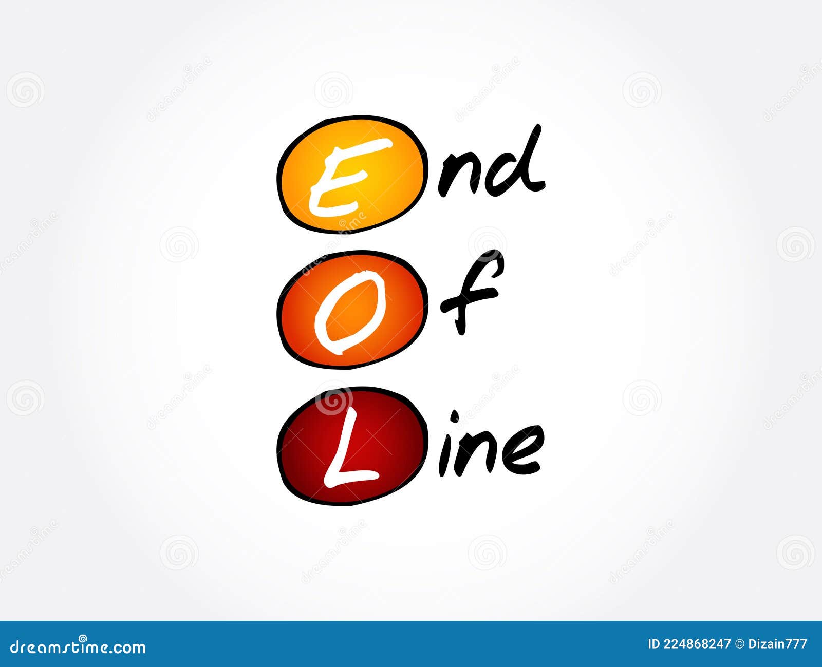 EOL - End Of Line Acronym, Technology Concept Background Royalty-Free ...