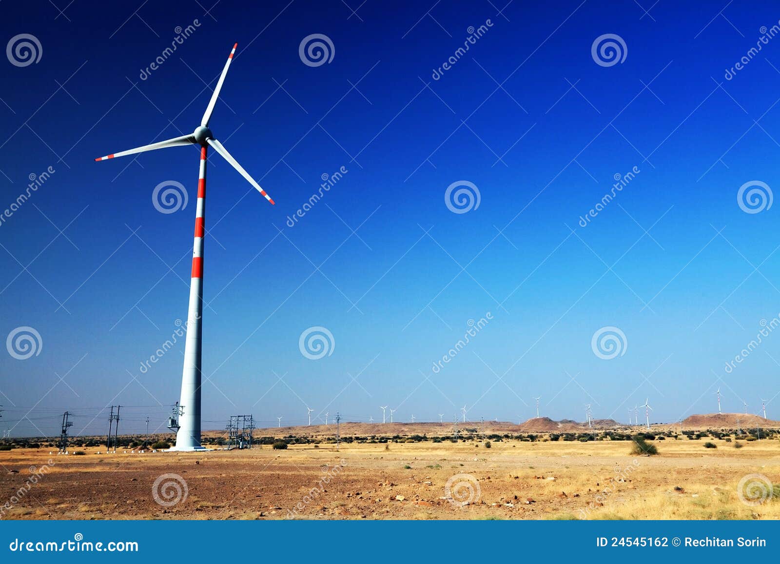 Eolian energy stock photo. Image of aerogenerators, asia - 24545162