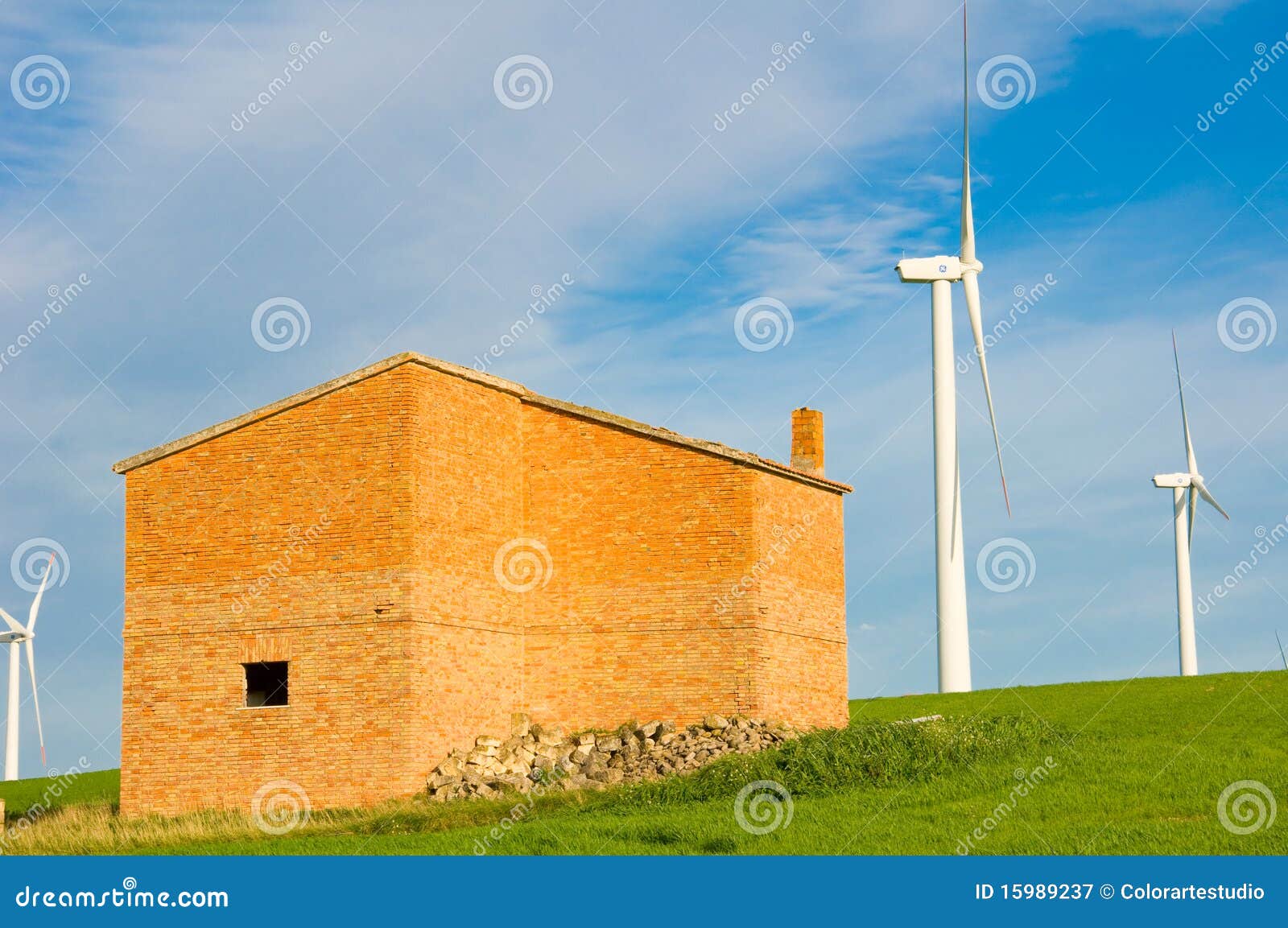Eolic farm stock image. Image of agriculture, cycle, electric - 15989237