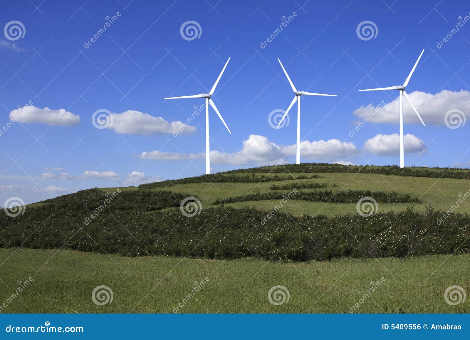 Eolic Turbines stock photo. Image of power, energy, eolic - 5409556