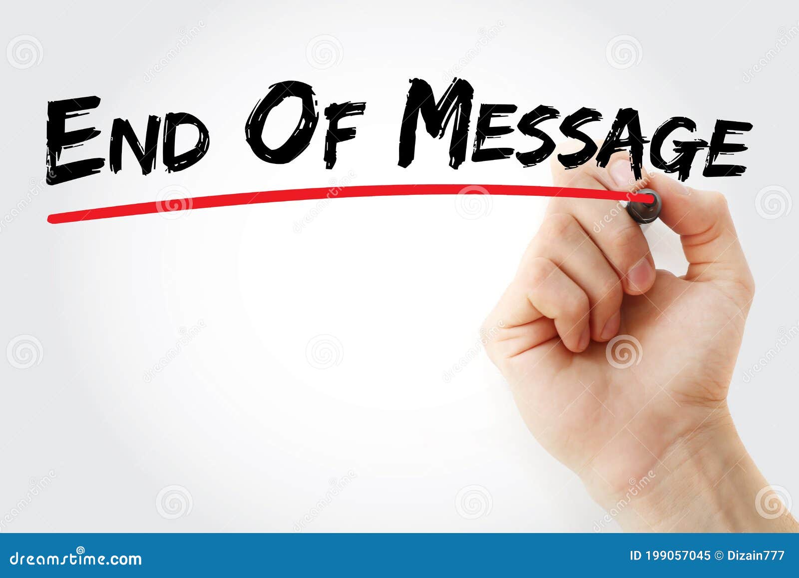 EOM - End of Message Acronym, Business Concept Text Stock Illustration ...