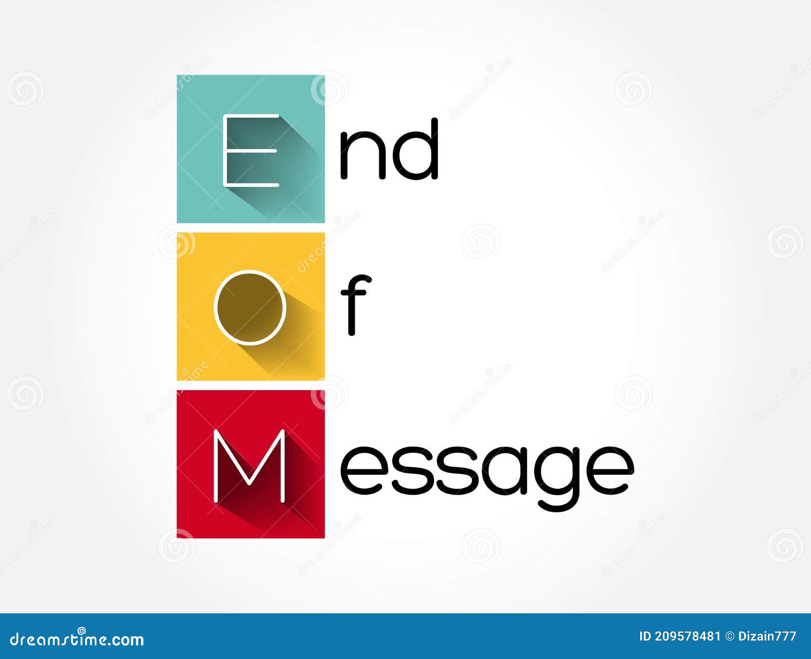 EOM - End of Message Acronym, Business Concept Background Stock ...